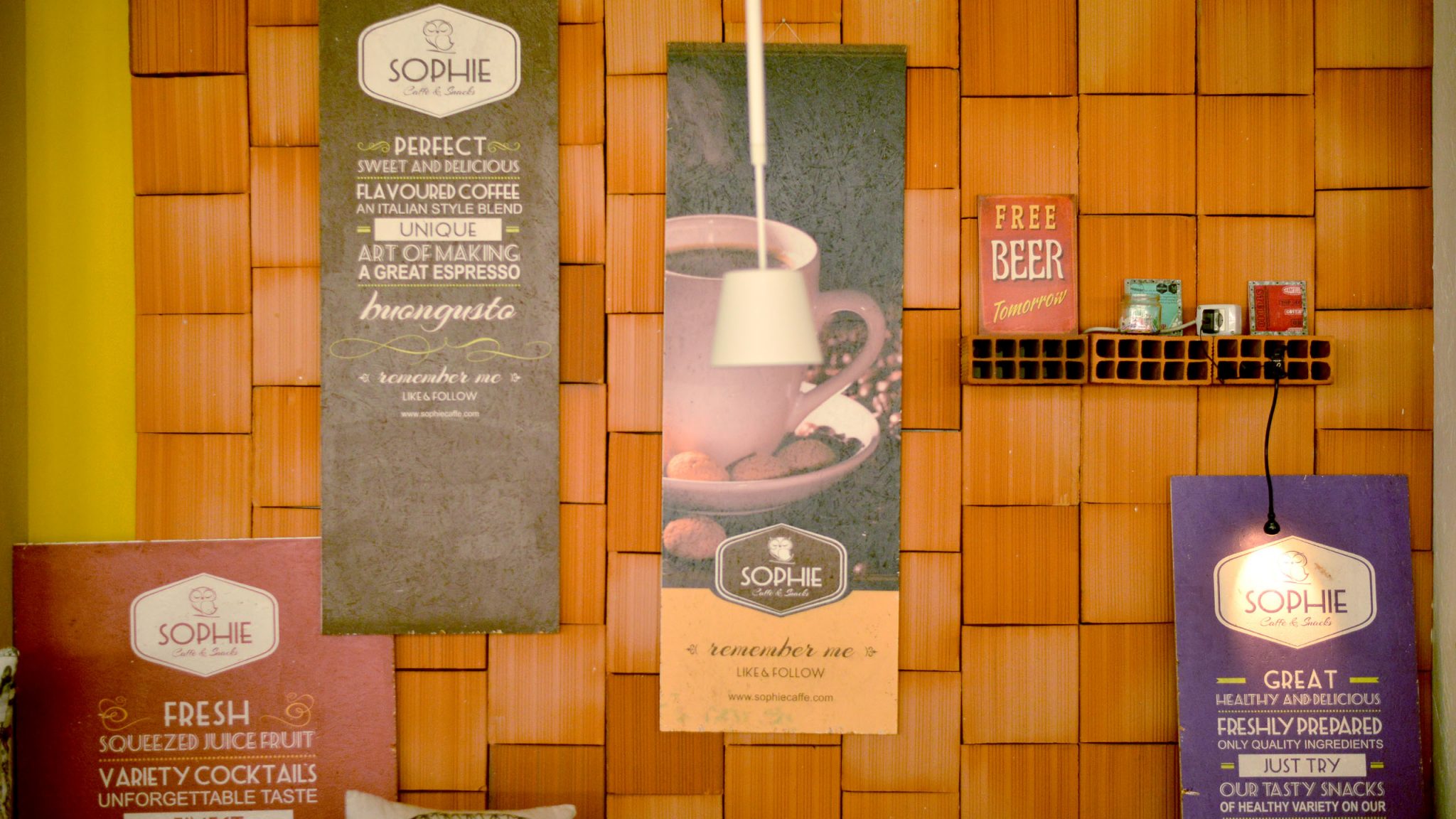 Sophie Caffe & Snacks - A smart Brand Identity | Vatra Agency