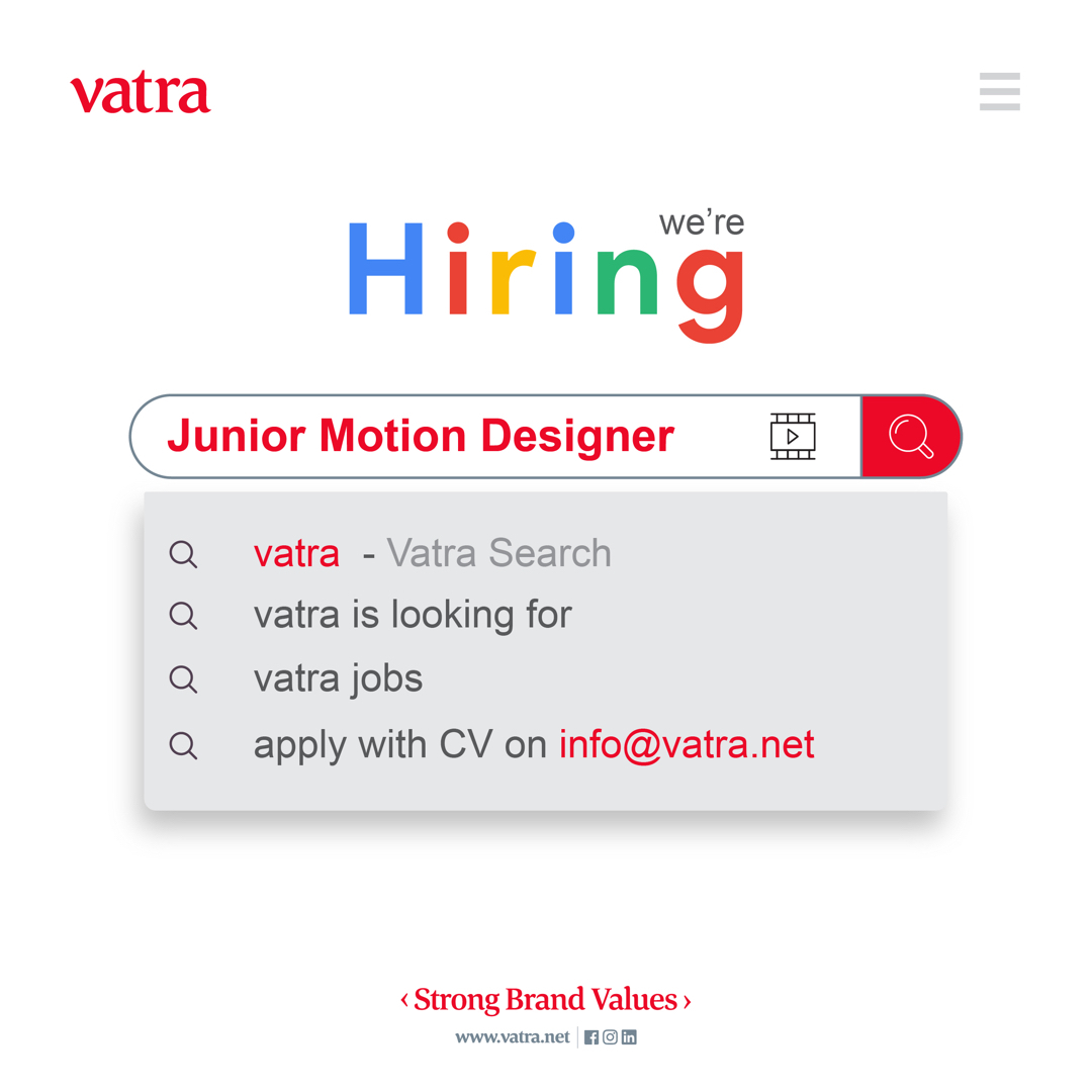 Junior Motion Designer - Vatra Agency